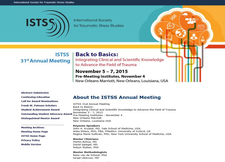 ISTSS - Rens van de Schoot